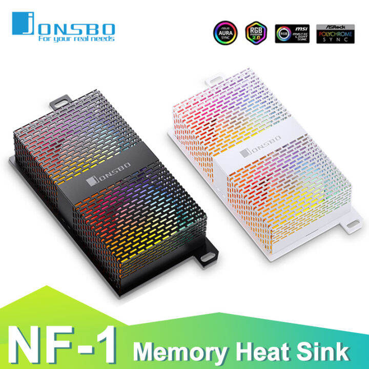 Jonsbo NF-1 Bộ nhớ tản nhiệt argb kép 5020 người hâm mộ RAM làm mát ...