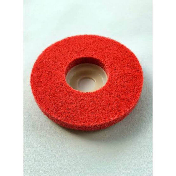 Batu Poles Merah Xenon Gerinda Stainless Non Woven Wheel 4 Inch Gurinda ...
