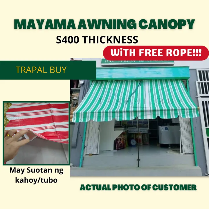 4.5ft x 6ft (6FT LAGAYAN NG TUBO SA ILALIM) ROLL UP ROLL DOWN AWNING ...