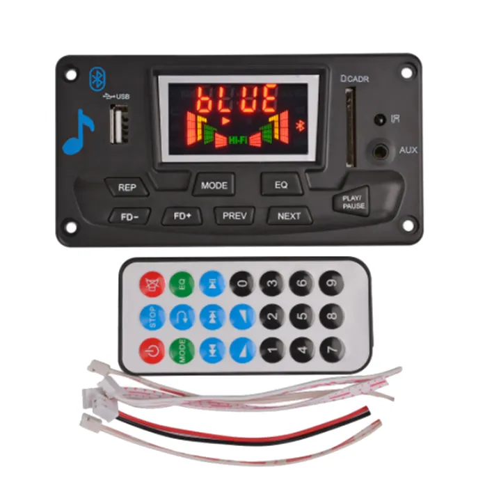 12V 4.2 Bluetooth MP3 Decoder Audio Module Spectrum Display Lossless ...