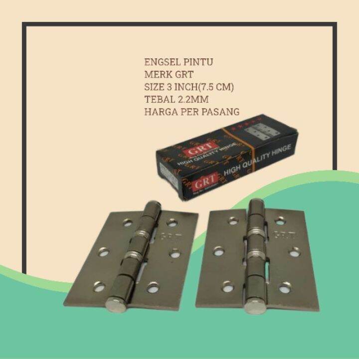 GRT Engsel 3 inch engsel PINTU Jendela Rumah | Lazada Indonesia