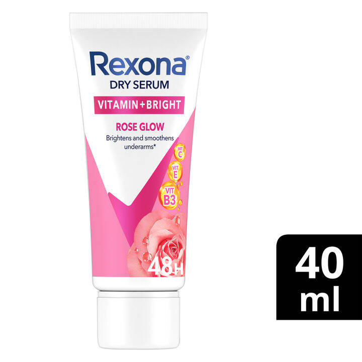 REXONA Vitamin+Bright Dry Serum Rose Glow 40ml | Lazada PH