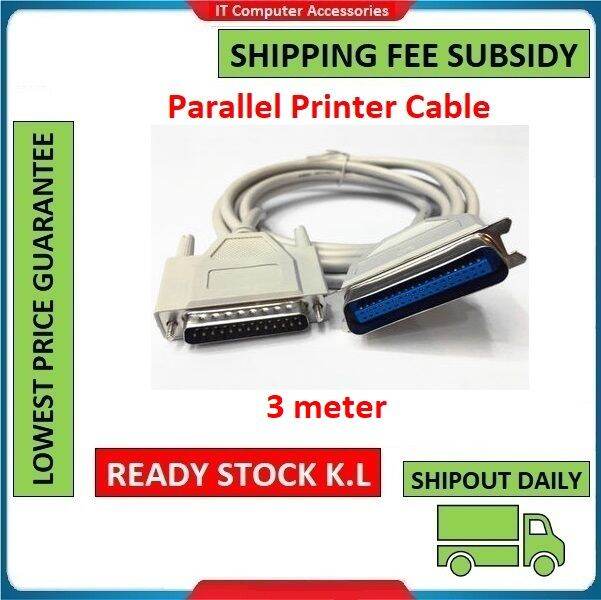 3M High Quality DB25 Parallel Printer Cable 25C+1 Dot Matrix Printer ...