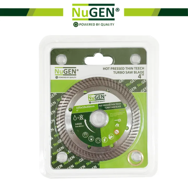 NuGEN Diamond Wheel Hot Press Thin Teeth Turbo Blade (for marble ...