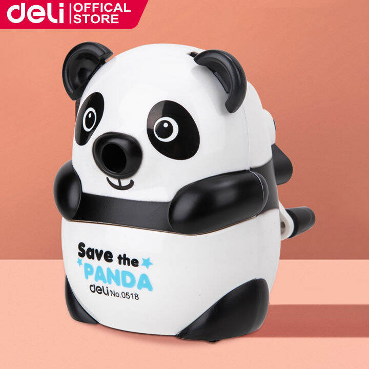 Deli Panda Rotary Pencil Sharpener White 0518 | Lazada PH
