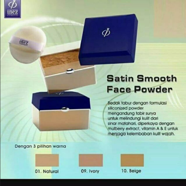 ORIGINAL BEDAK TABUR INEZ SATIN SMOOTH FACE POWDER | Lazada Indonesia