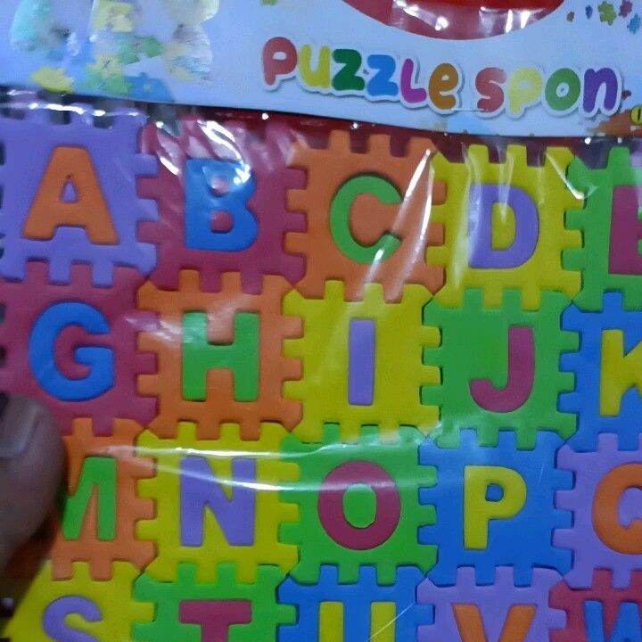 Puzzle Huruf abjad ABCDEFG bahan spon murah meriah | Lazada Indonesia