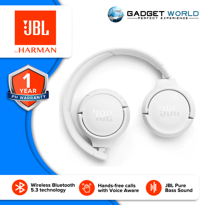 Harman JBL TUNE 520BT Wireless On-Ear Headphones | Lazada PH