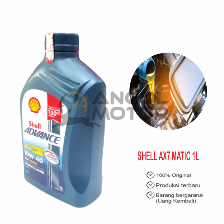 Oli Shell Advance Scooter Matic AX7 10W40 Matik Nmax New Aerox PCX 1L ...
