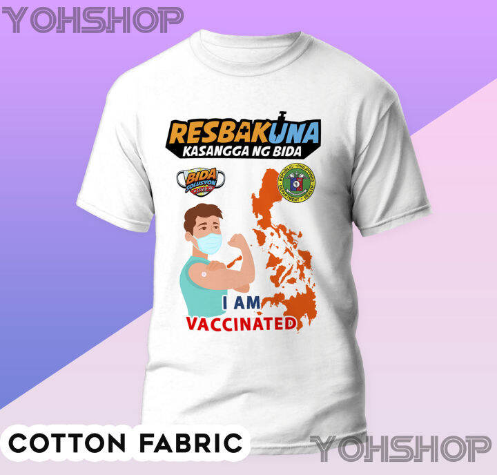 Resbakuna Vaccinated Shirt | Resbakuna Vaccination | Available for 100% ...