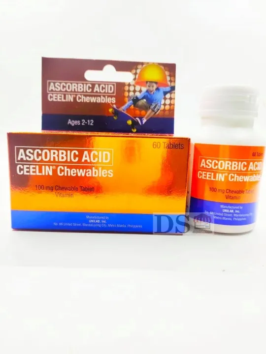 Ceelin Chewables Ascorbic Acid Ages 2-12 60 Tablets | Lazada PH
