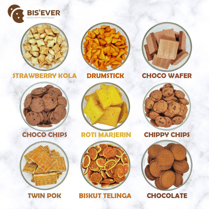 BIS'EVER SPECIAL Biscuit Sandwich Choco Chips Biskut Roti Marjerin ...