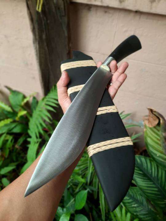 มีดเหน็บ อีเหน็บ (E-Nep) มีดอีเหน็บ มีดควาญ มีดเดินป่า มีดแคมป์ 11.1” SUP9 ตีร้อนชุบแข็ง ผิวขัด ...