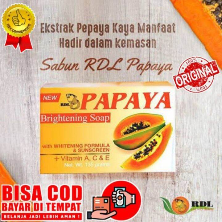 Sabun Papaya |Sabun Pepaya Sabun Cuci Muka| Sabun Batang Sari Sabun RDL ...