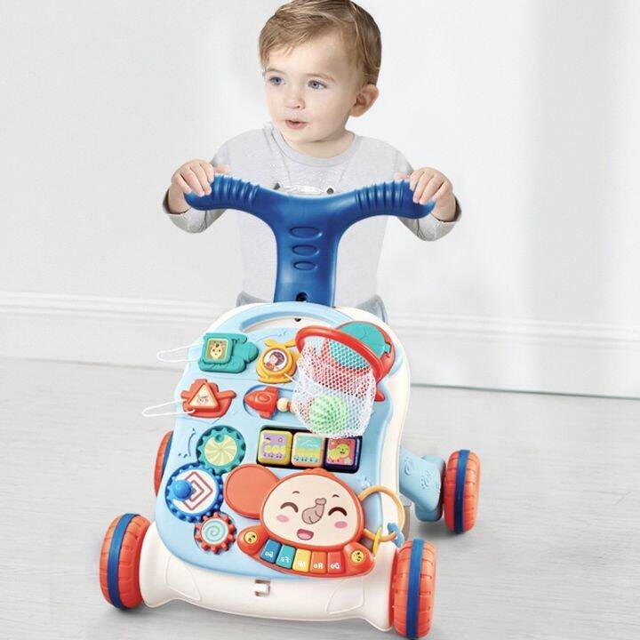 [iDS] Baby Learning Walker Sit-to-Stand Baby Walker with Wheels ...