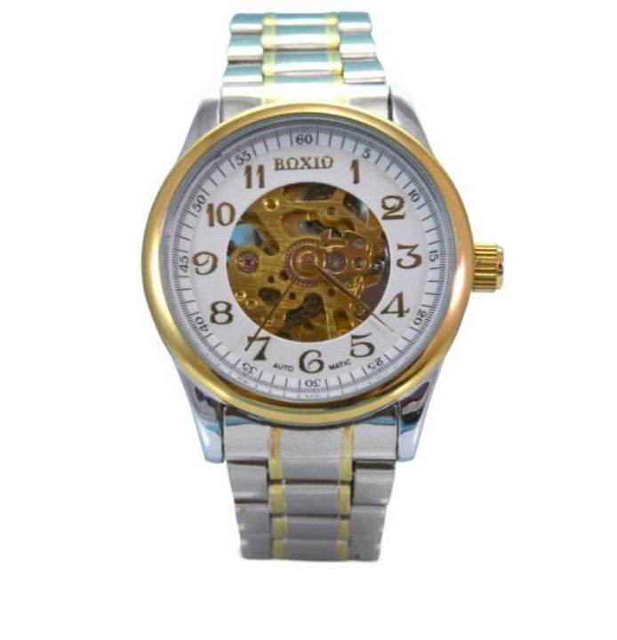 SET OF 2 Stainless Steel Mechanical Watch by BOXIO | Lazada PH