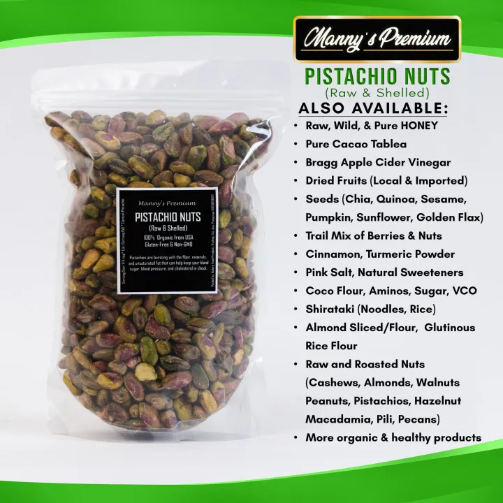 Raw Pistachio Nuts 1kg (Without Shell, Organic) | Lazada PH