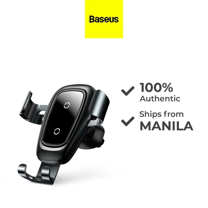 Baseus Metal Wireless Charger Gravity Car Mount Premium Air Outlet ...