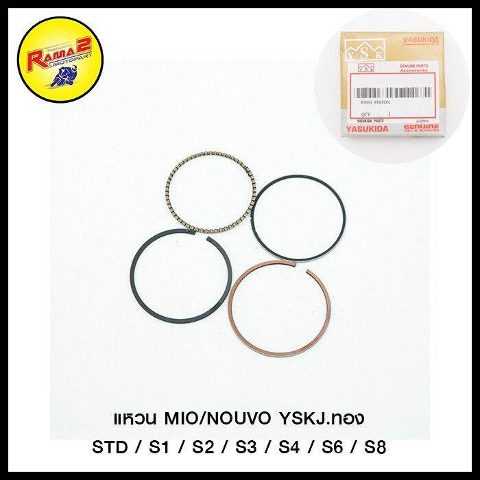 แหวน MIO/NOUVO YSKJ. ทอง STD / S1 / S2 / S3 / S4 / S6 / S8 #SRK ...