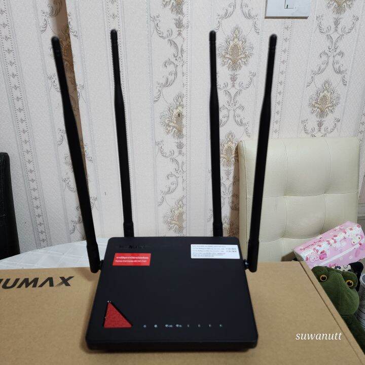 router wi-fi ตัวกระจายไวไฟ และเป็นเราเตอร์ด้วย HUMAX AC1200 wi-fi ...
