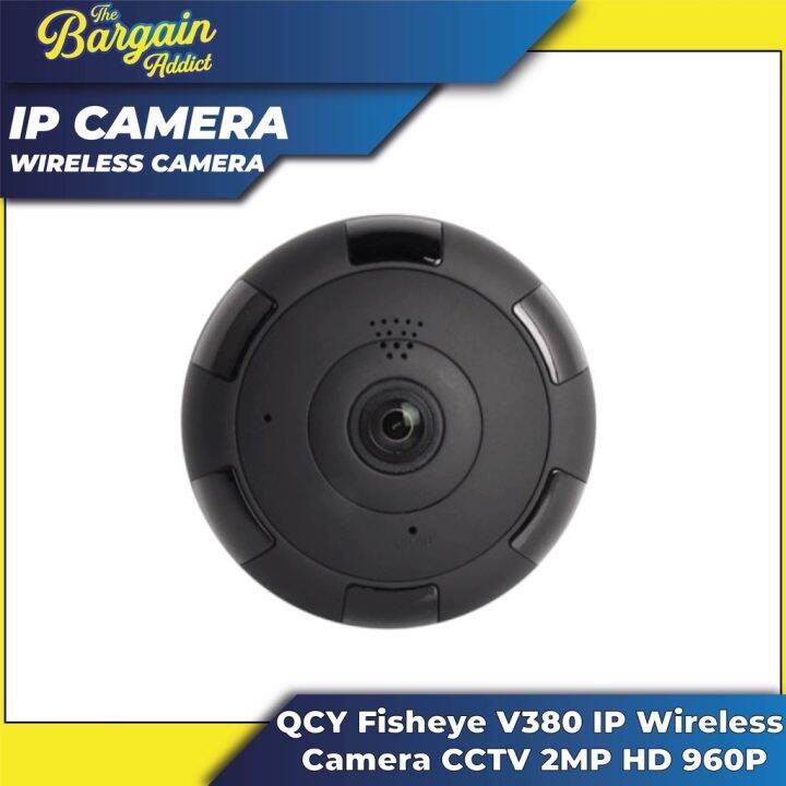 QCY Fisheye V380 IP Wireless Camera CCTV 2MP HD 960P | Lazada PH