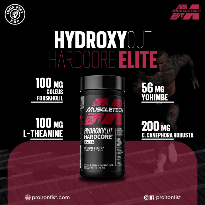 Hydroxycut Hardcore Elite | Maximum Intensity Supplement Pills | Focus ...