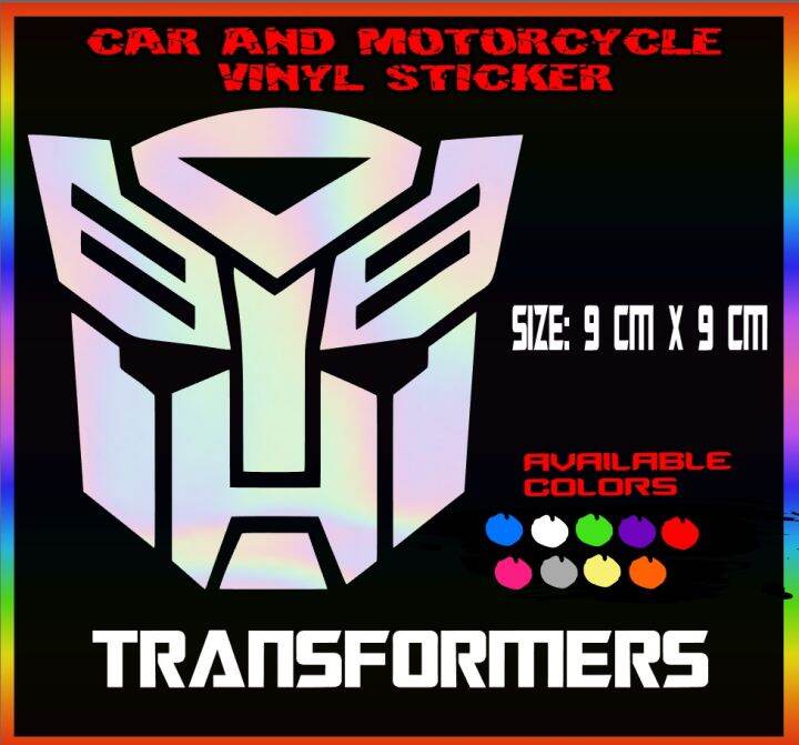 Transformers sticker decals for car motor laptop and desktop stickers ...