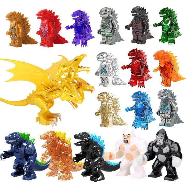 {CUB Toy City} Godzilla Movie Series Big Dinosaur Building Block ...