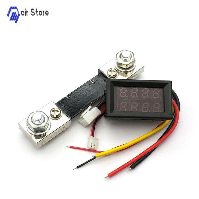 DC 0-100V 50A/100A LED Digital Voltmeter Ammeter DC Voltage Current ...