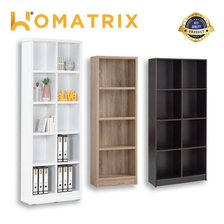 HOMATRIX Wooden Multipurpose Rack Book Shelf Cabinet Display Open ...