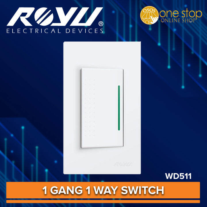 Royu WD 1-Gang 1-way Switch WD511 •OSOS• | Lazada PH