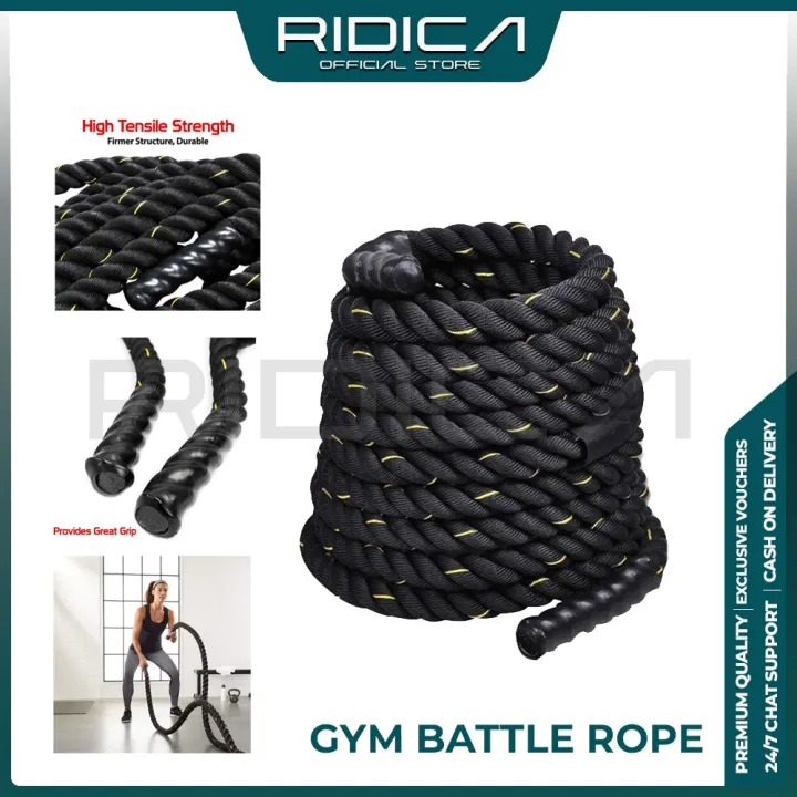 RIDICA Heavy Jump Rope Skipping Rope Workout Battle Ropes for Men Women ...