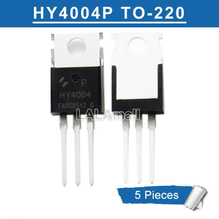 5ชิ้นHY4004 TO-220 HY4004P TO220 N-ช่อง40โวลต์/208A MOSFETทรานซิสเตอร์ ...
