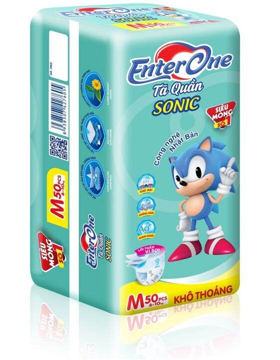 Tã Quần EnterOne Size M 50 Miếng Siêu Mềm, Siêu Thấm Hút. Bỉm Quần ENTERONE Chính Hãng. Tả quần ...