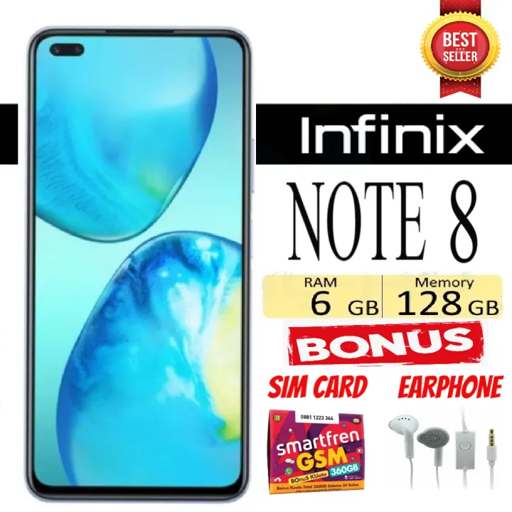HP INFINIX NOTE 8 RAM 6 GB ROM 128 GB Sein-GARANSI | Lazada Indonesia