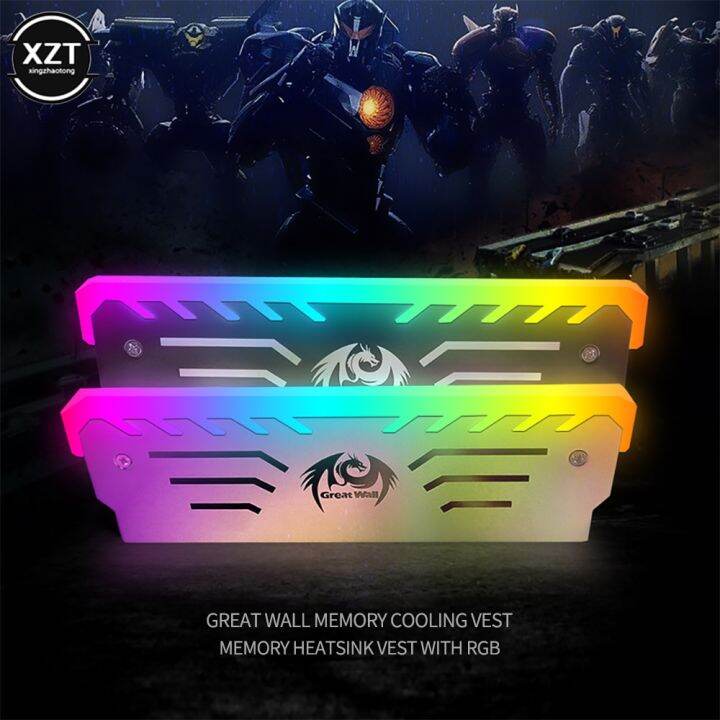 1 3PIN RAM Memory Cooling Vest 256 RGB Color RAM Cooler Heat Sink Radiator CPU Cooler RGB ...