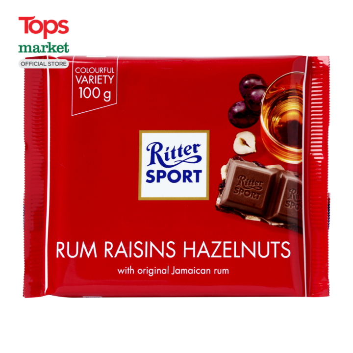 Socola Ritter Sport Nhân Rum Nho Khô Và Hạt Dẻ 100G | Lazada.vn