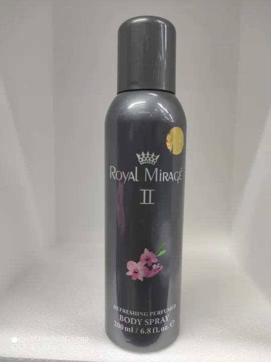 ROYAL MIRAGE 2 BODY SPRAY 200ML | Lazada