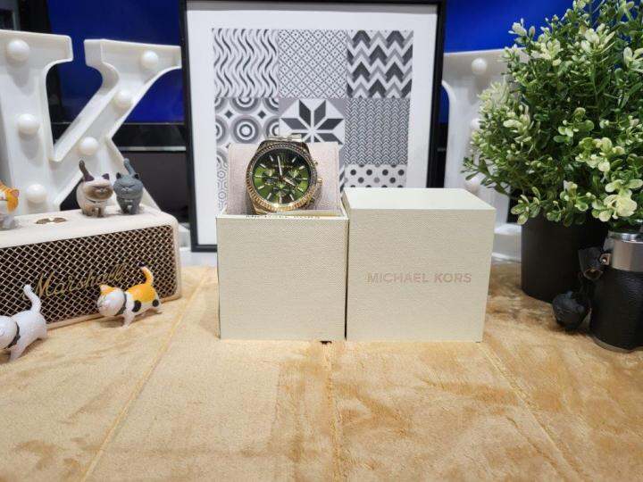 MICHAEL KORS Lexington Gold-Tone Watch MK8446 Green Dial | Lazada PH