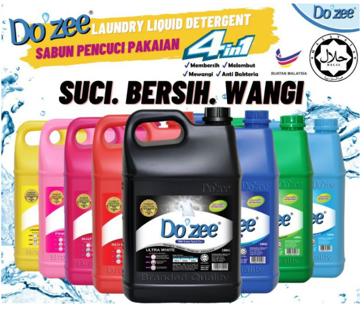 [READY STOCK] 10KG SABUN HALAL DOZEE DETERGENT PENCUCI PAKAIAN 4 IN 1 ...
