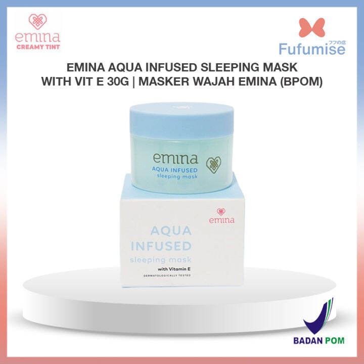 EMINA Aqua Infused Sleeping Mask with Vit E 30g | masker wajah emina ...