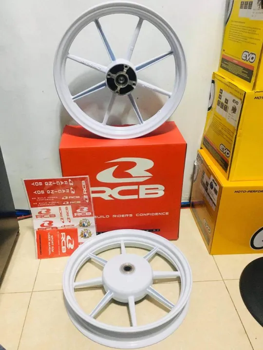 WHITE RACING BOY MAGS FOR YAMAHA MIO SPORTY SOULTY SOUL NOUVO FINO ...