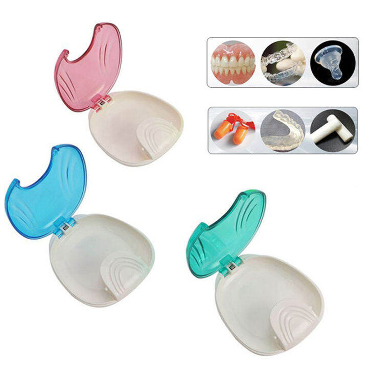 1pcs Press-to-Open Dental Retainer Denture Storage Box Partial Denture ...