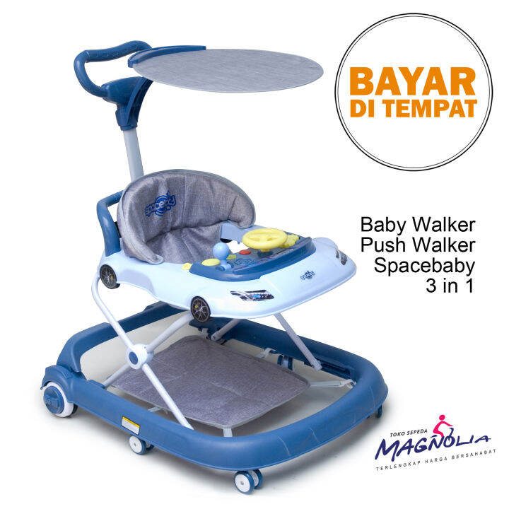 Baby Walker Spacebaby Apolo Kereta Roda Bayi Belajar Jalan | Lazada ...
