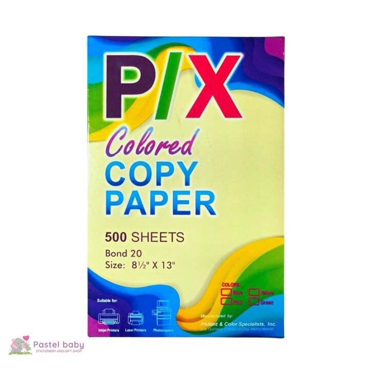 P/X colored copy paper 8.5 X 13 | 500 Sheets | Lazada PH