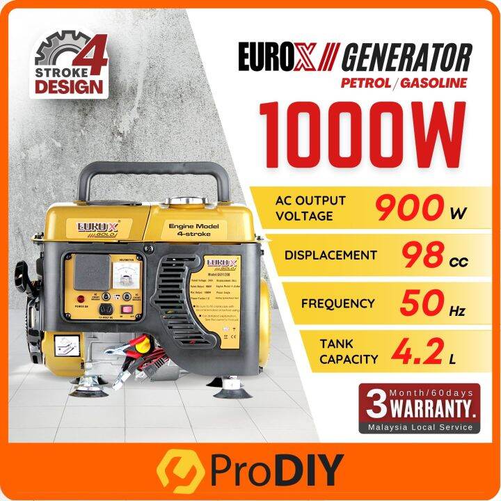 PRODIY EUROX EuroPower Power Generator Petrol Genset Generator Pasar Malam Gasoline Generator ...