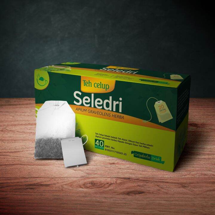 Teh Daun Seledri Griya Herba Minuman Herbal Celup Isi 20 Kantong Sachet ...