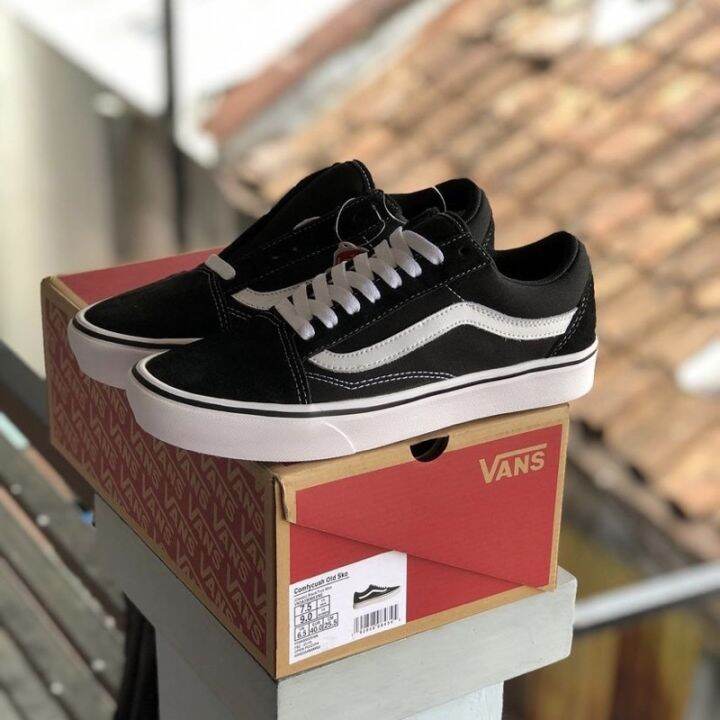 Vans Old Skool Comfycush Black White Original Bnib Free Sock Paperbag