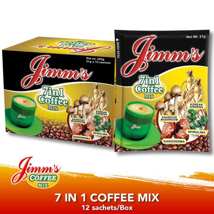 Jimm's Coffee Mix 7 in 1 Coffee by 12's + | Lazada PH