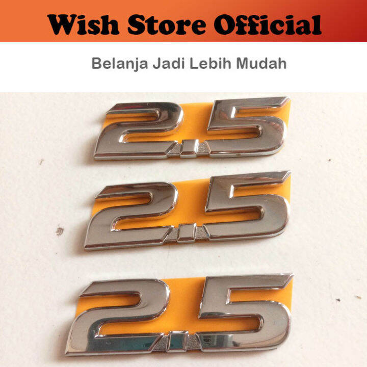 [PCS] Emblem / Car Logo / Sticker / Lambang Mobil TULISAN 2.5 KIJANG INNOVA Chrome | Lazada ...